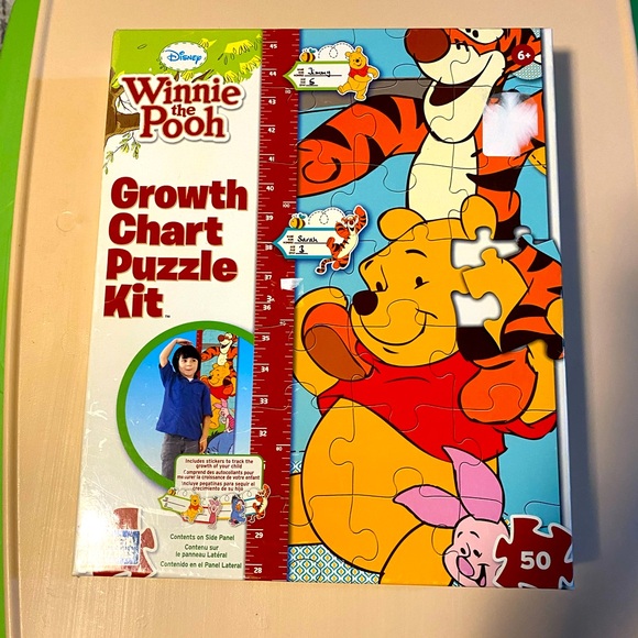 Disney | Toys | Winnie The Pooh Growth Chart Puzzle Nwt | Poshmark